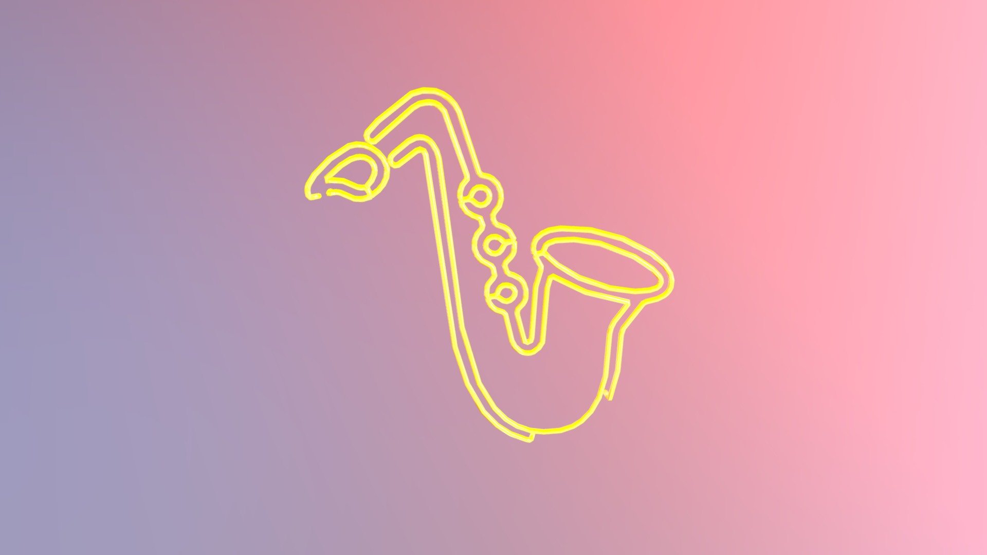 Neon Saxophone Sign - 3D model by gardenstudio [9aefdde] - Sketchfab