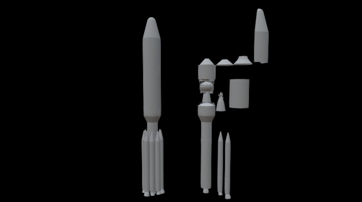 Delta III Complete - Untextured - 3D model by liquidhype [9af060a ...