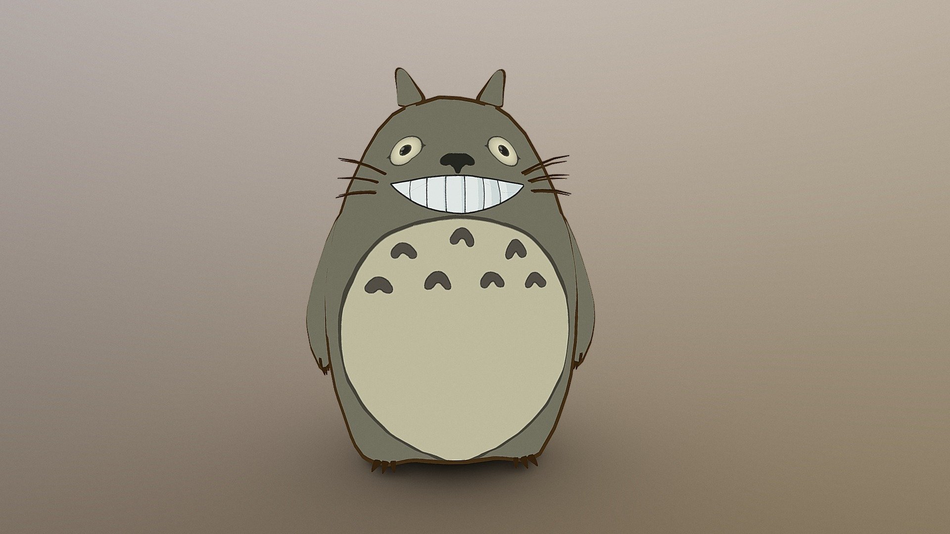 Totoro - 3D model by Ezgarth [9af10a9] - Sketchfab