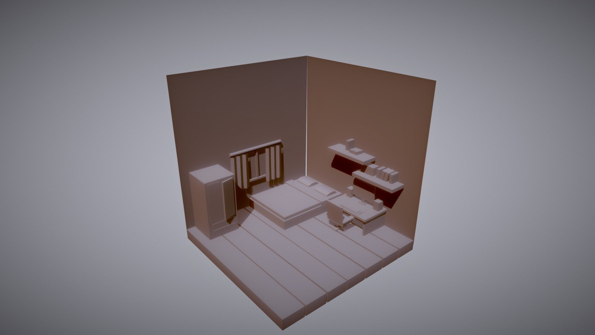 Indoor Environment Bedroom - Download Free 3D model by Emma (@Emmalia ...