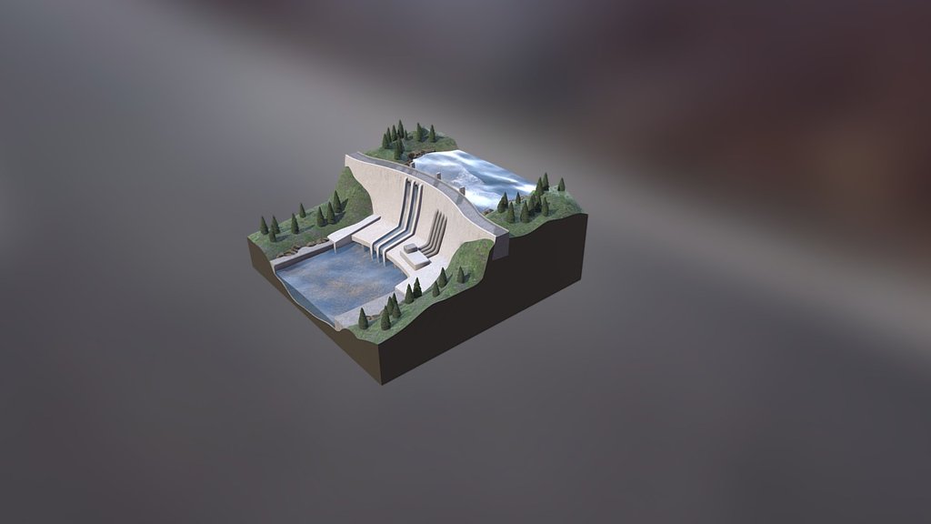 Dam - 3D model by obey.art [9af34d8] - Sketchfab