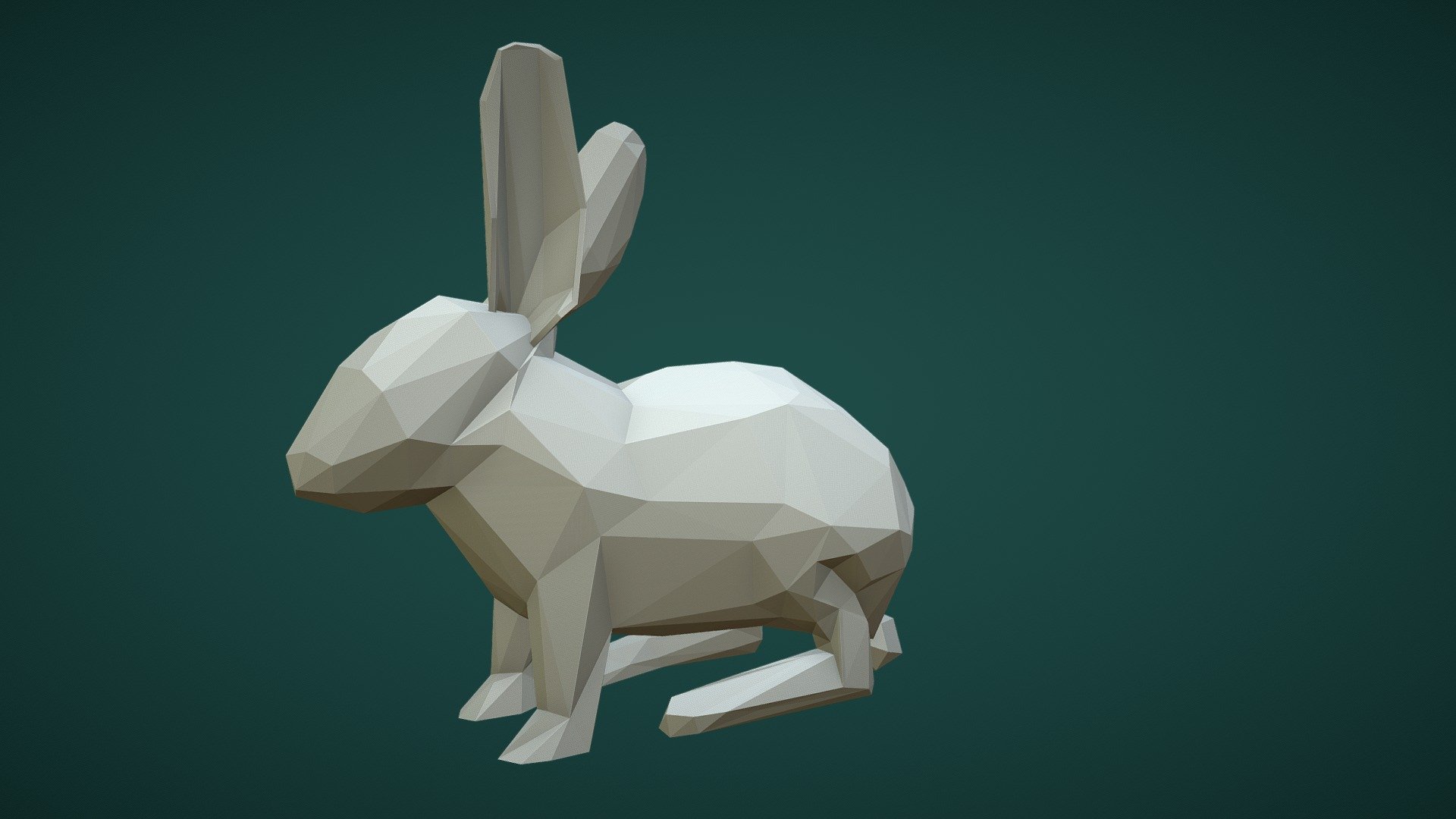Poly rabbit - 3D model by fravoj (@fravoj2) [9af7b10] - Sketchfab