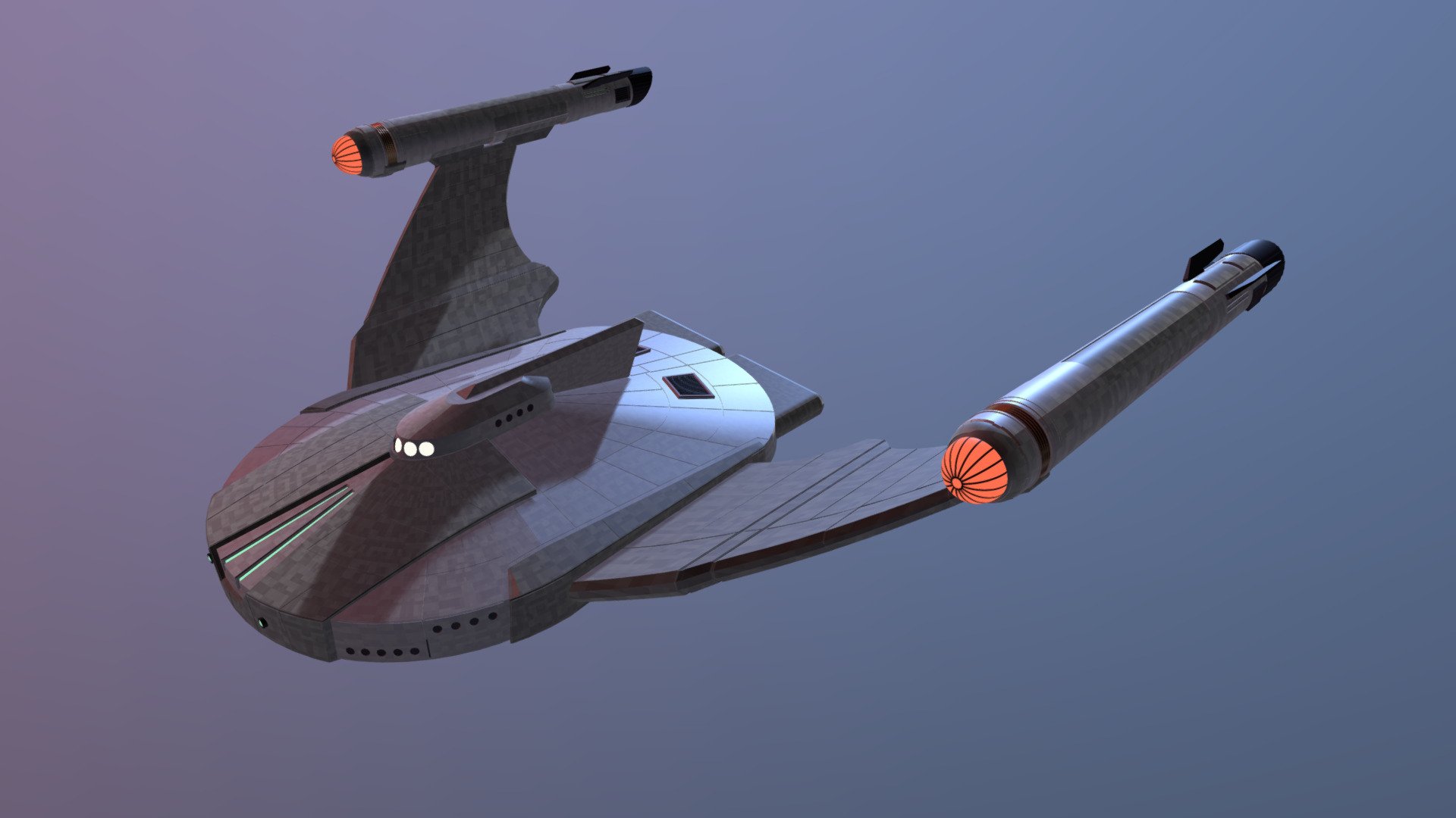 Romulan V5-class Courier - 3D model by raenfox [9af9894] - Sketchfab