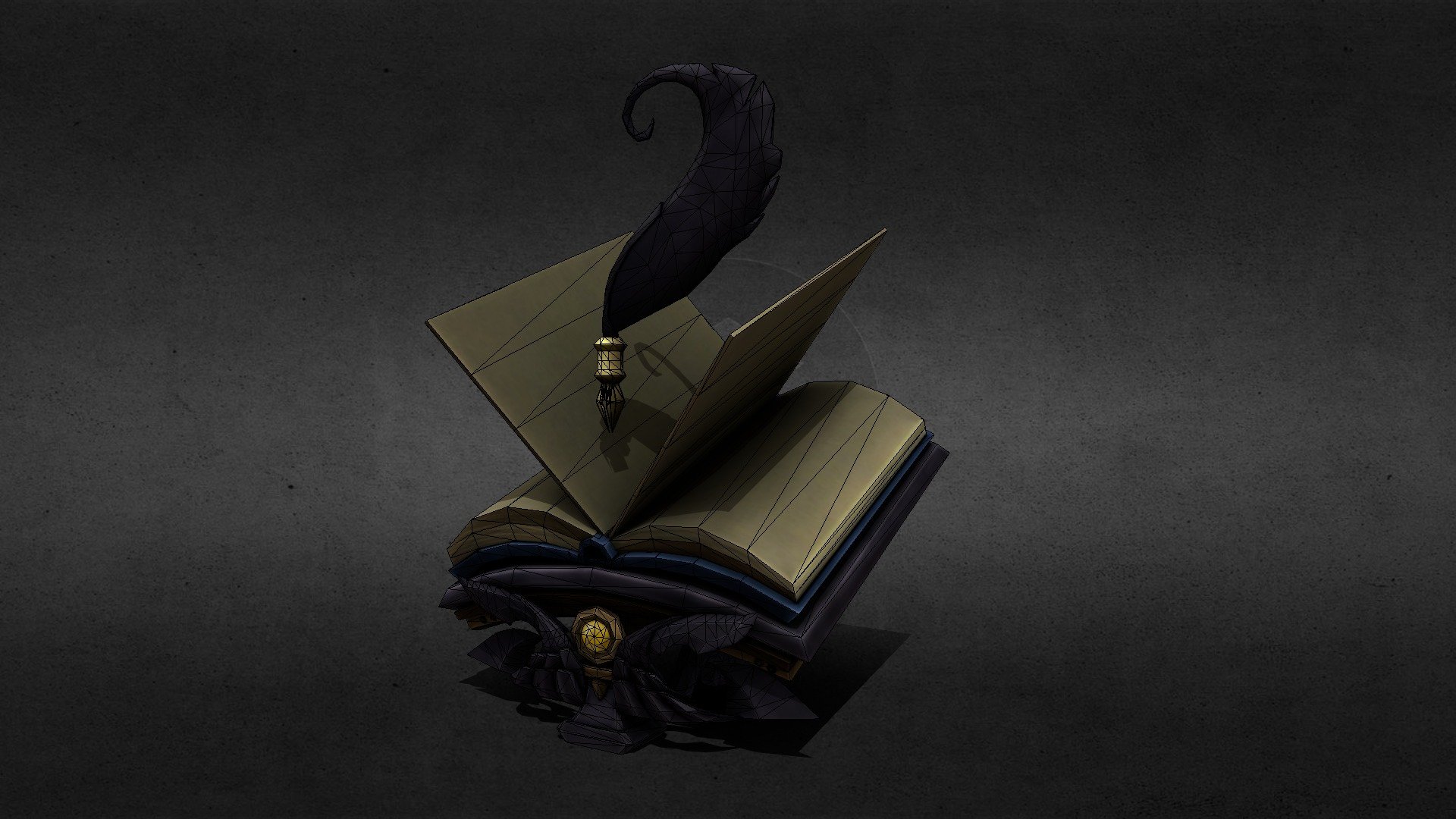 Fantasy Bookholder / 魔幻風格書架 - Download Free 3D model by Marvin Chang ...