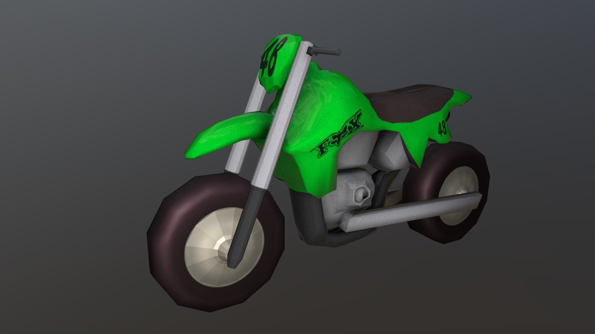 Low Poly Trail Motorcycle FOX - 3D model by a.bahrul.ulum [9afb441 ...