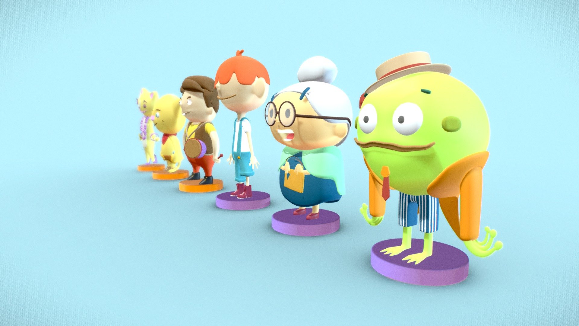 Personajes Cuentos Rafael Pombo - Download Free 3D model by Damián ...