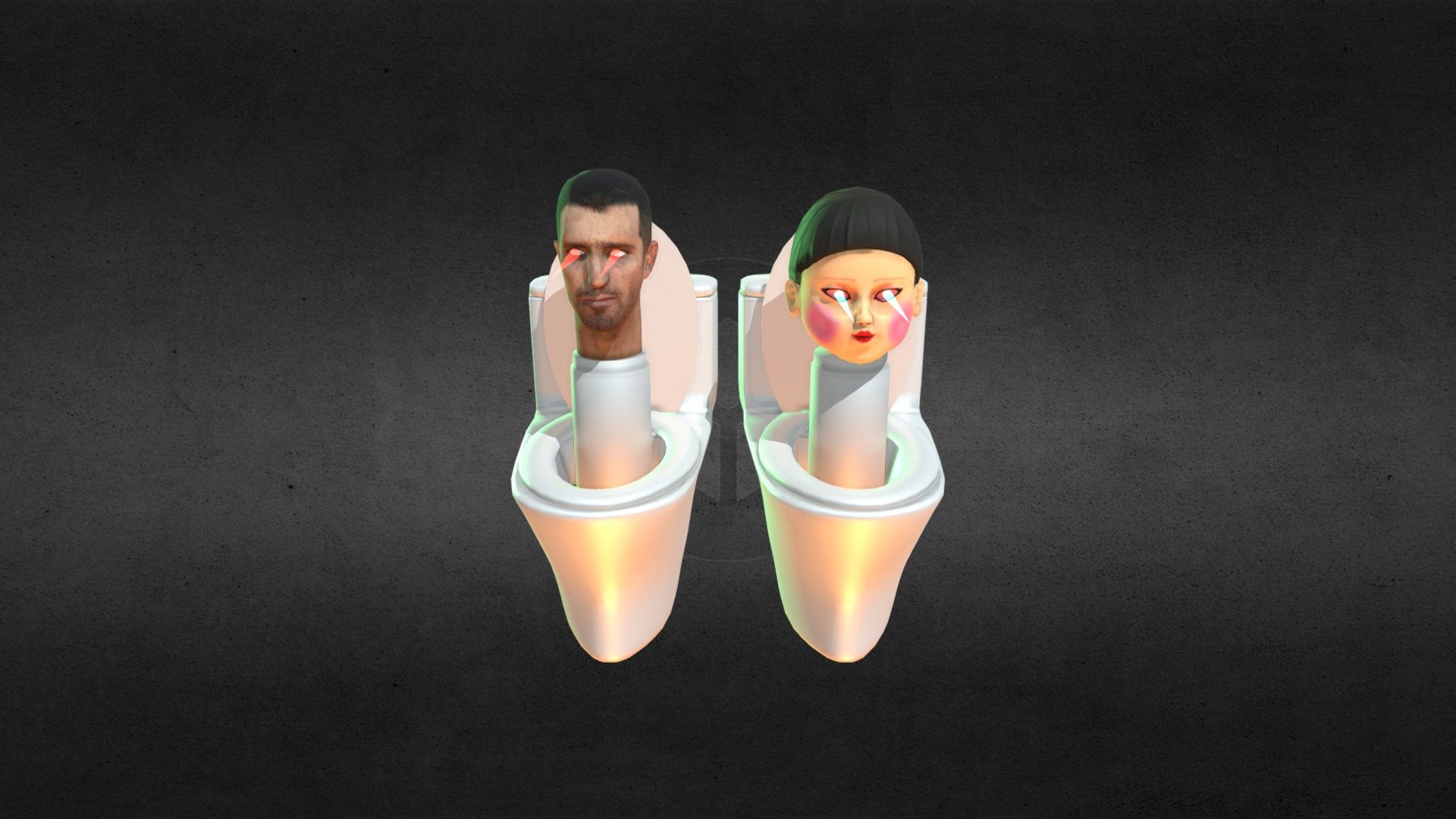 Skibi Toiliet Animation - 3D model by zaidi40621 (@xaidi40621) [9b029a0 ...