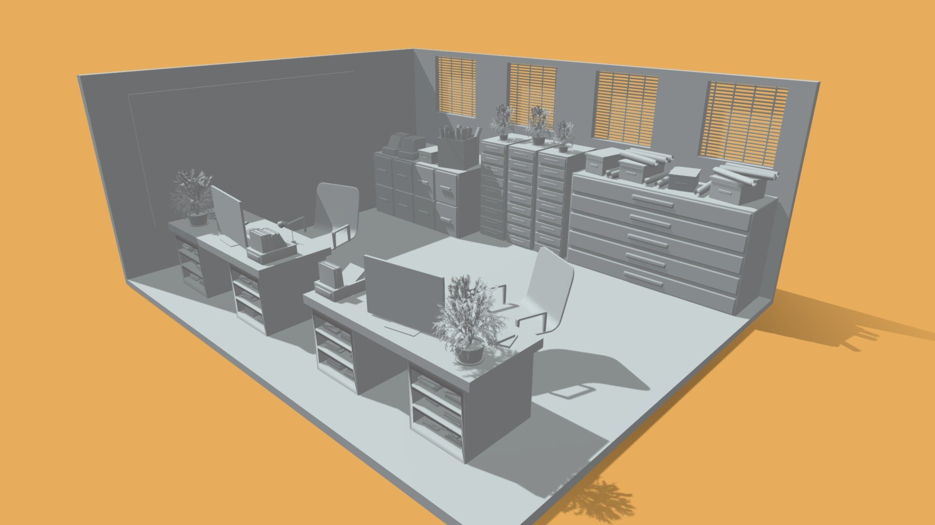 Office - Download Free 3D model by Vladyslav Holhanov (@vladicom08 ...