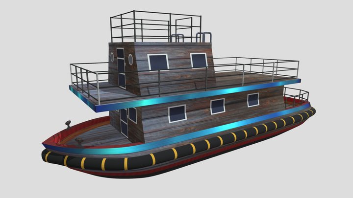 Houseboat 3D models - Sketchfab