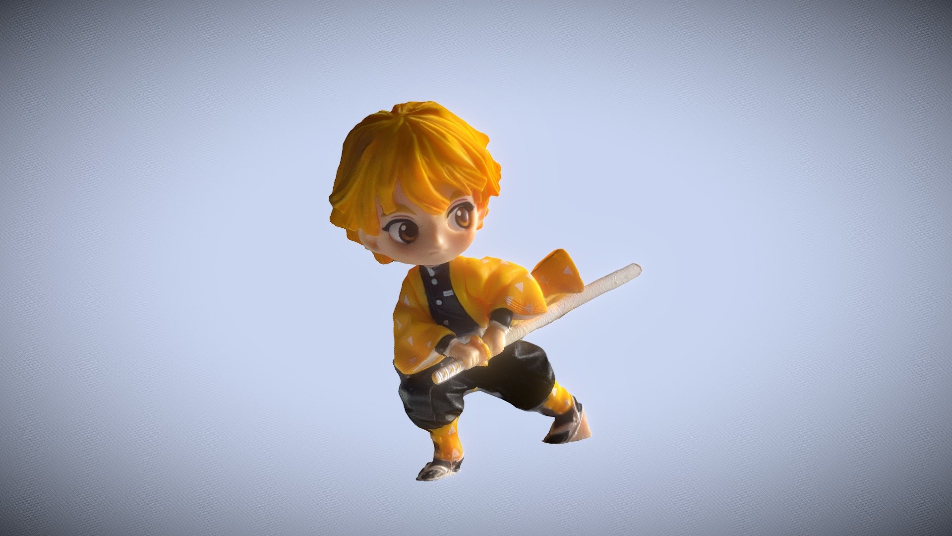 Zenitsu Agatsuma - Chibi Figure - Download Free 3D model by top_yozhik ...