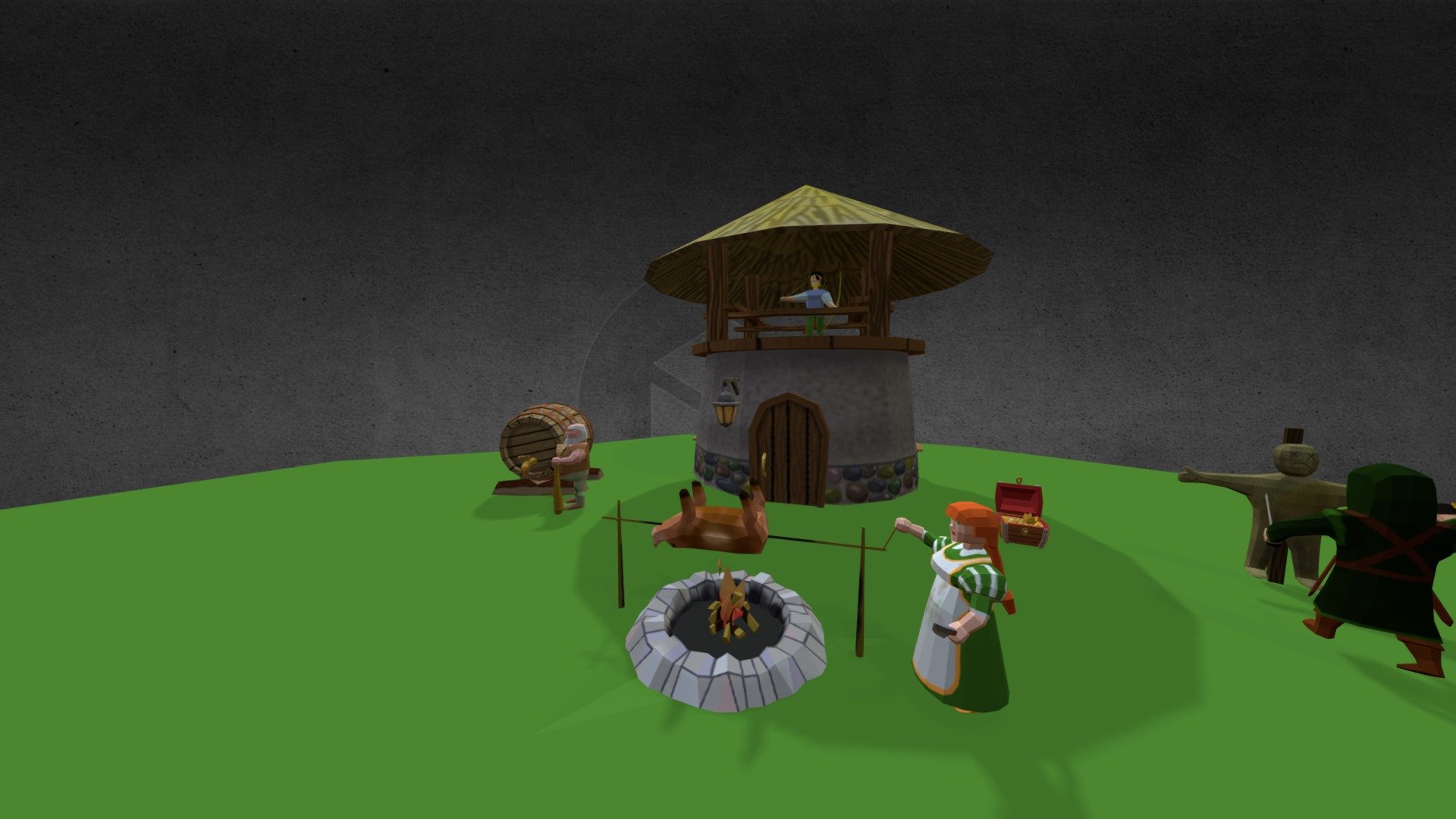 Medieval Gang - Download Free 3D model by mageaster [9b0690b] - Sketchfab