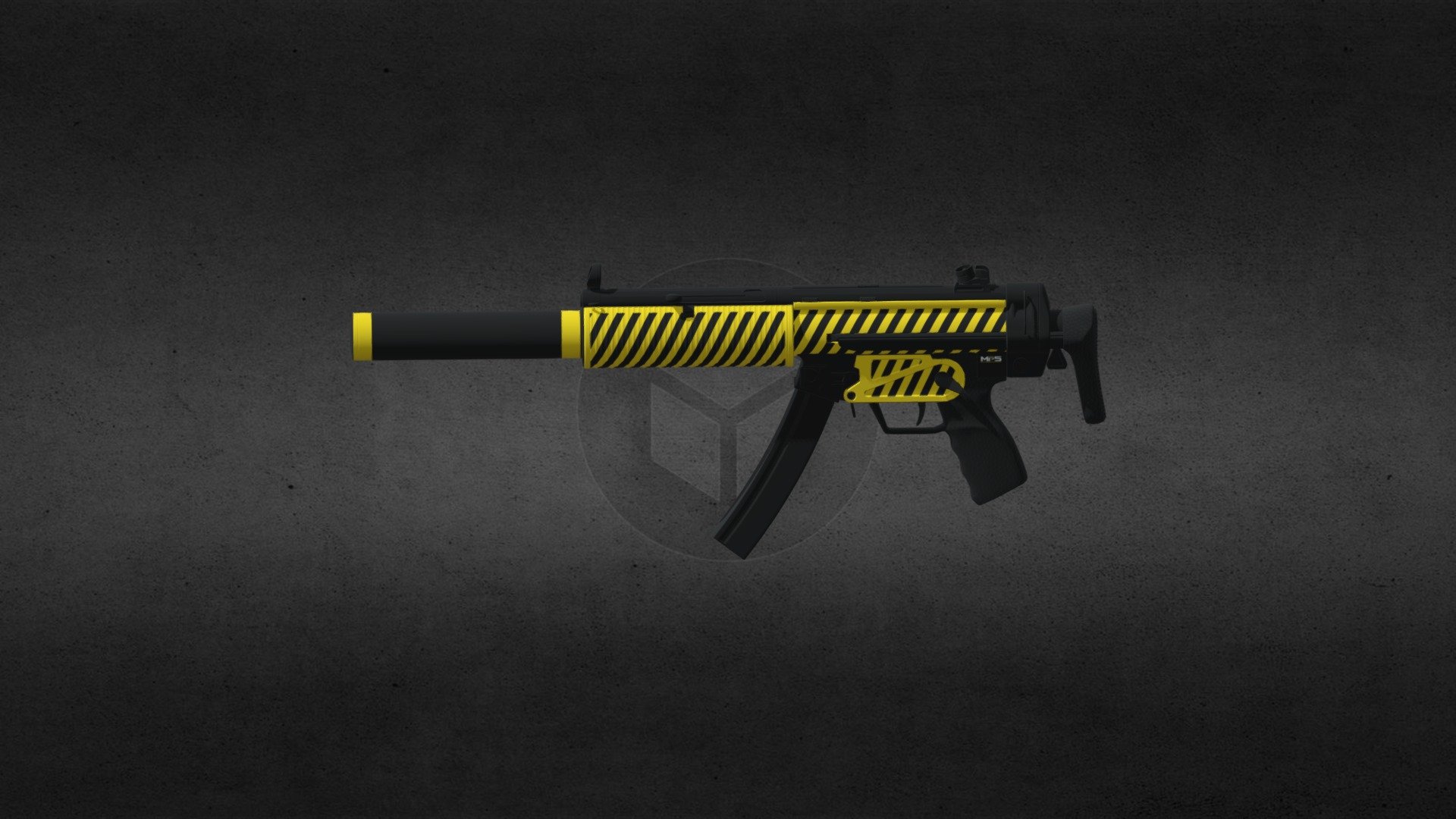 MP5-SD | Caution (CSGO) - 3D model by killjoy [9b095c2] - Sketchfab