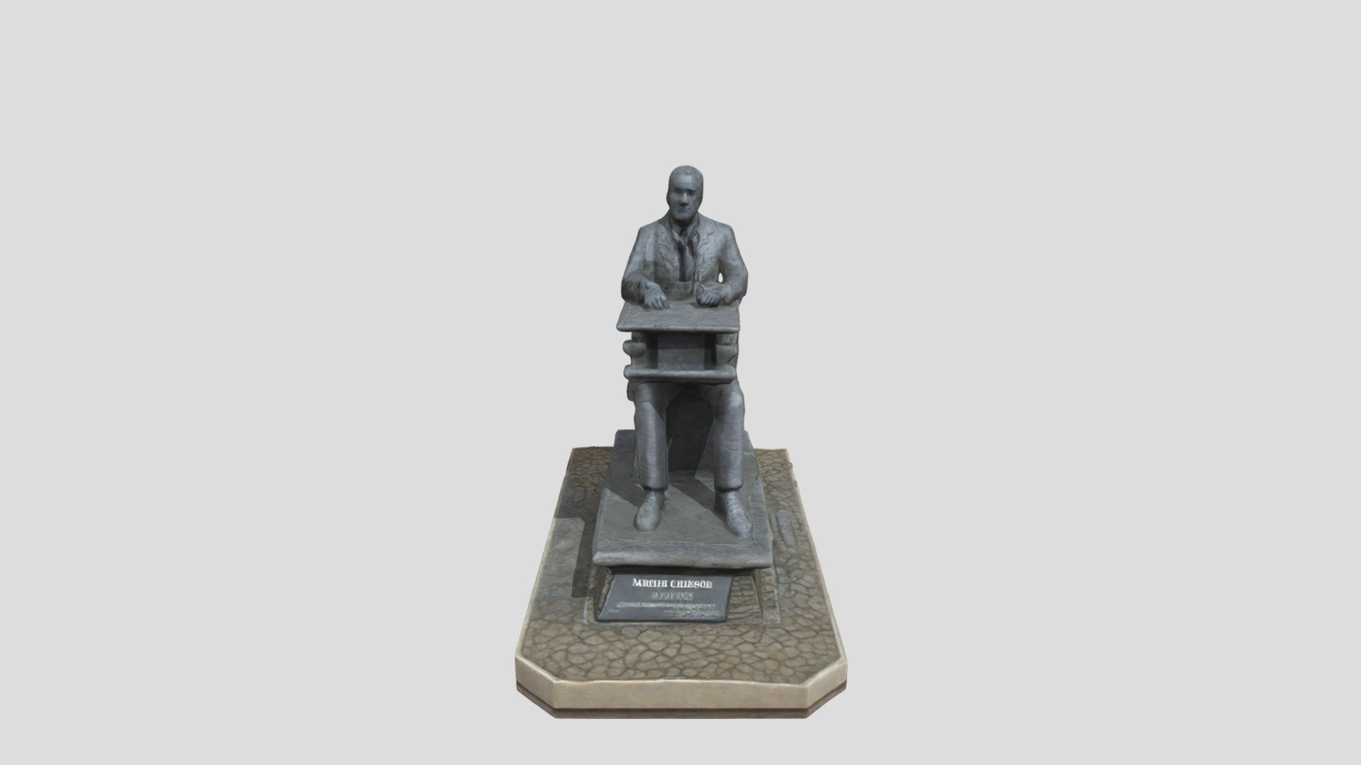 Alan Turing Statue - Download Free 3D model by Stephen Preston Engineer ...