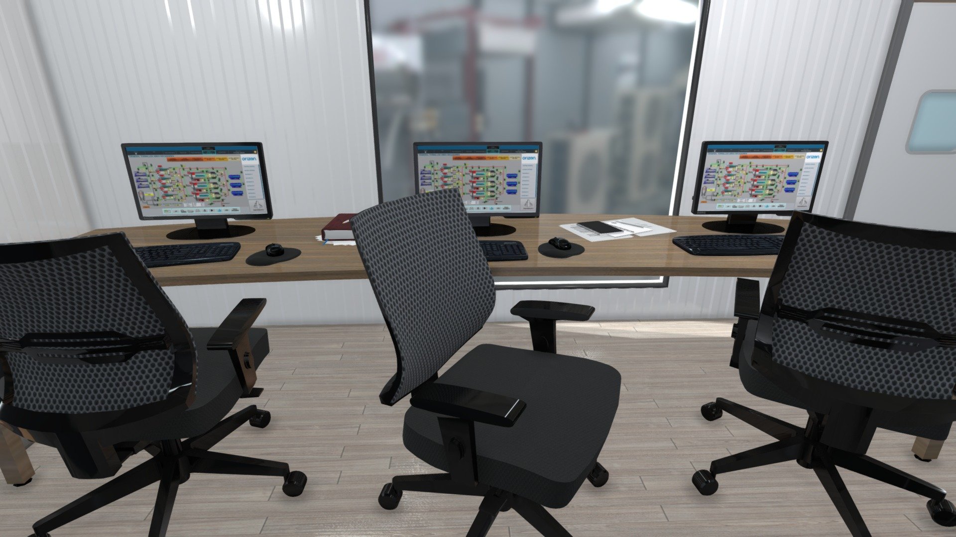 ORIZON - OFFICE TWO - 3D model by ESS (@ess.ing) [9b0aef2] - Sketchfab