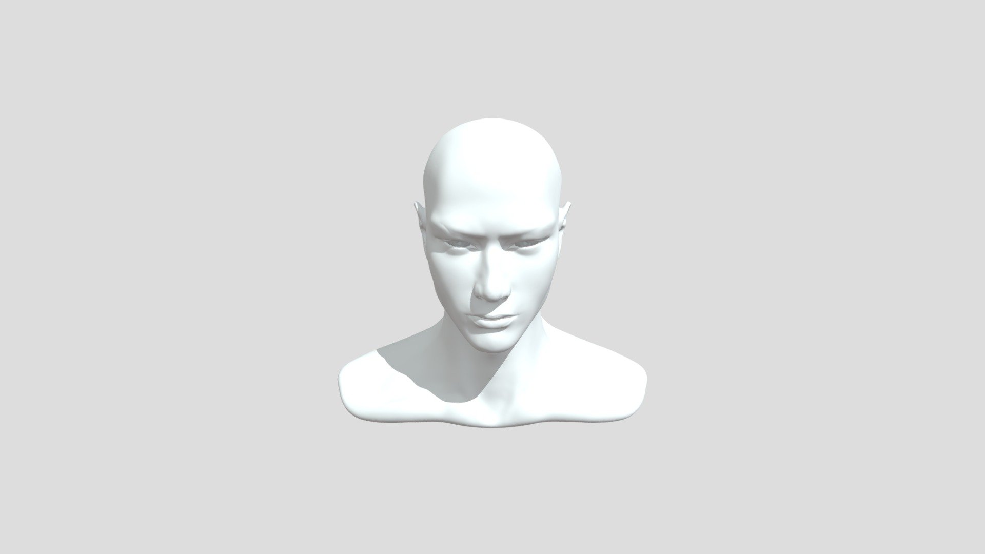 Realistic head sculpture - 3D model by Nabiljr [9b0b5a6] - Sketchfab