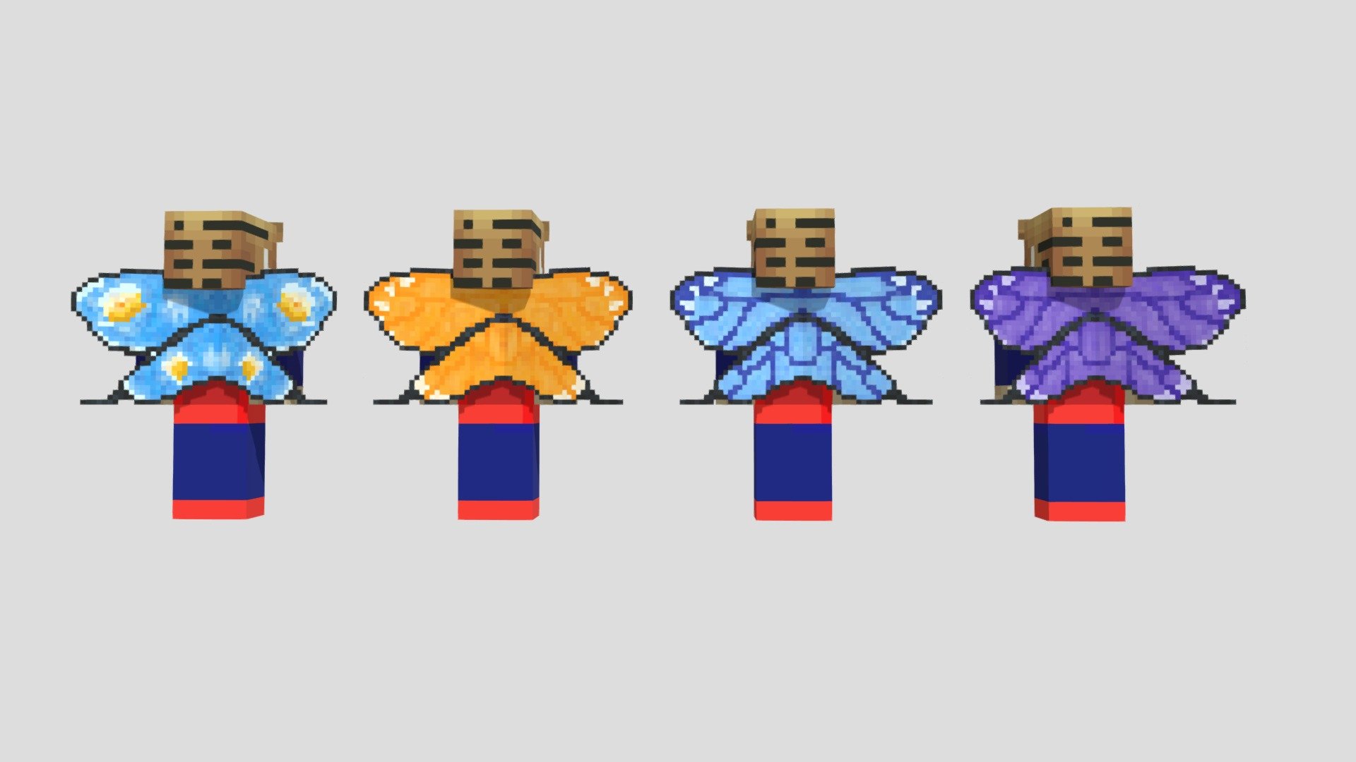 ButterFly Wings Minecraft Cosmetic - 3D model by tigre96tbf [9b0c7aa ...