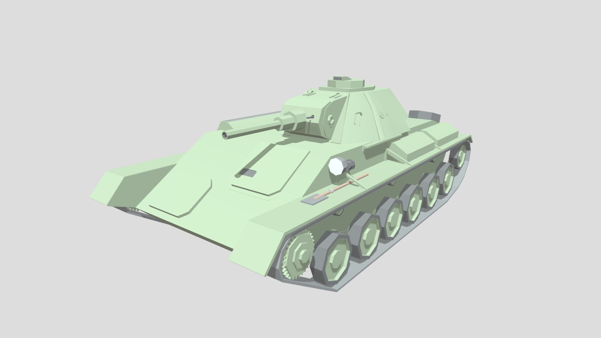 Low-poly Т-70 Soviet Tank - Download Free 3D model by vladrompus ...