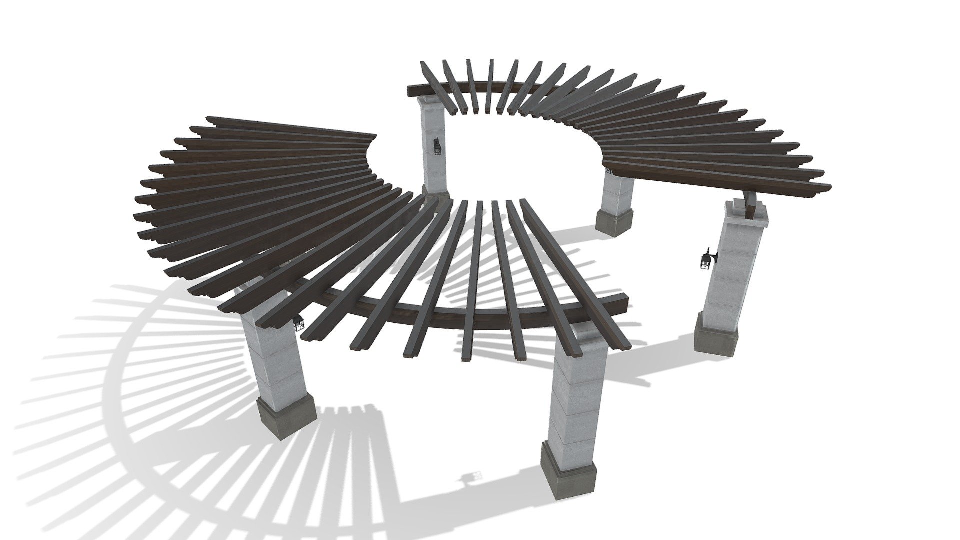 Modern Garden Trellis 3 - Buy Royalty Free 3D model by SHUBBAK [9b121ac ...
