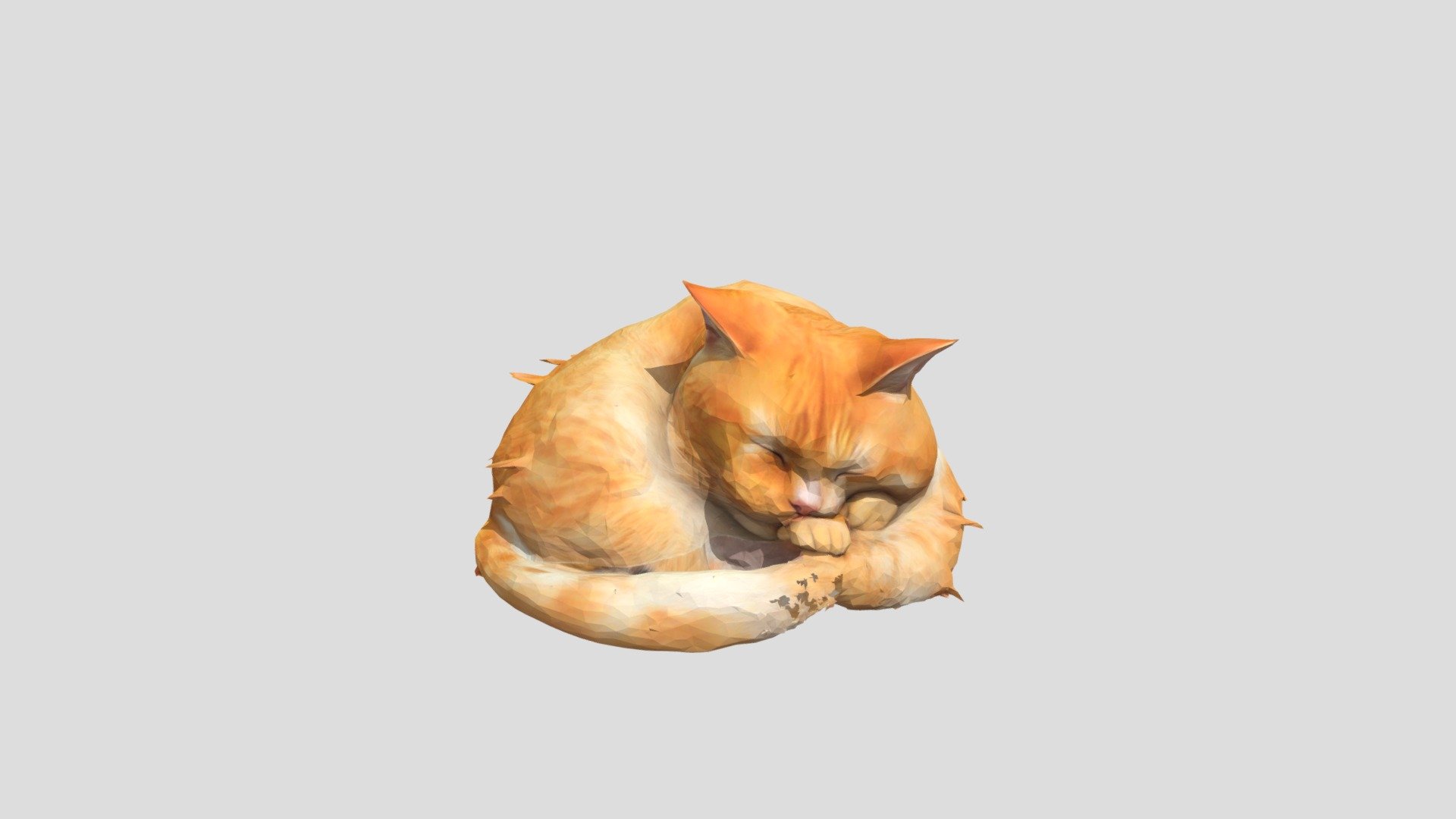 ted the Cat sleeping - 3D model by ponsyxgirl [9b133ad] - Sketchfab
