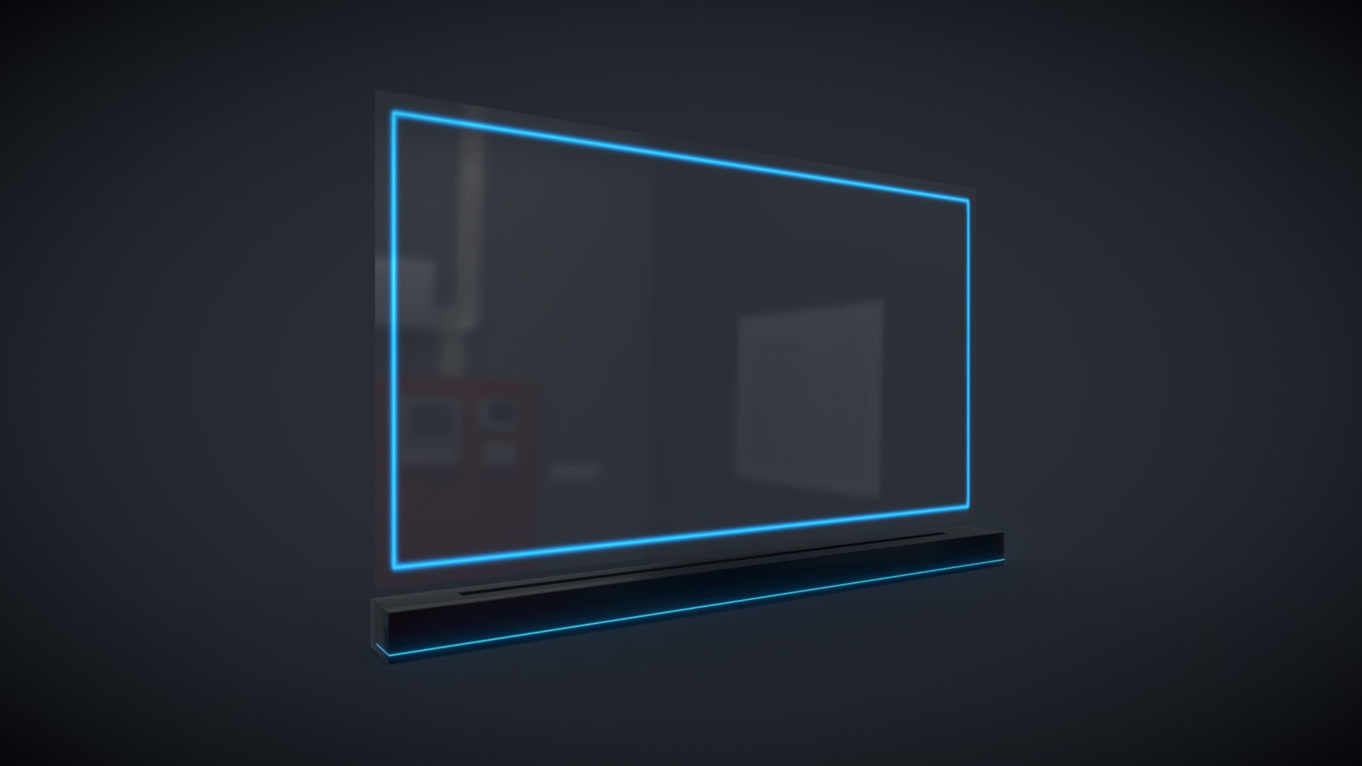 future_tv_003_black - 3D model by 3polies [9b13a54] - Sketchfab