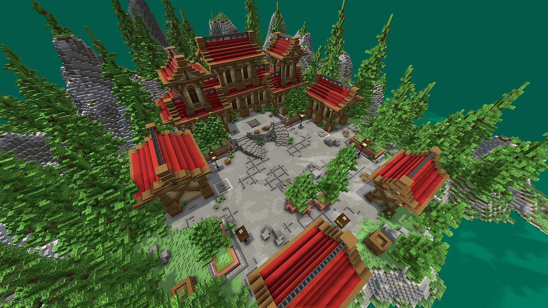 PixelMine | Red Village Spawn - 3D model by PixelMine [9b15e31] - Sketchfab