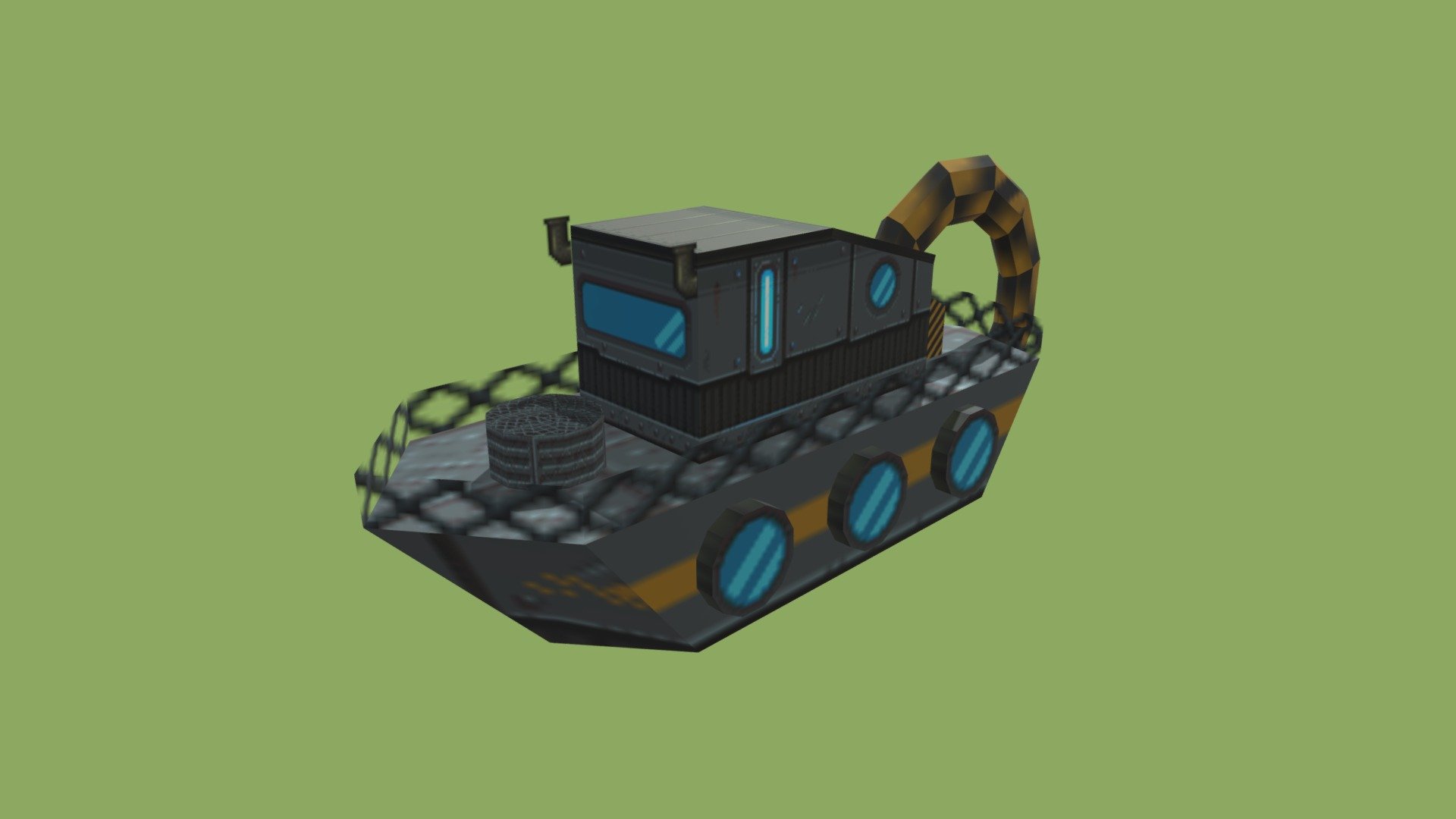 Junky Old SciFi Boat - 3D model by Timbo Johnson (@timbojay) [9b1abf3 ...