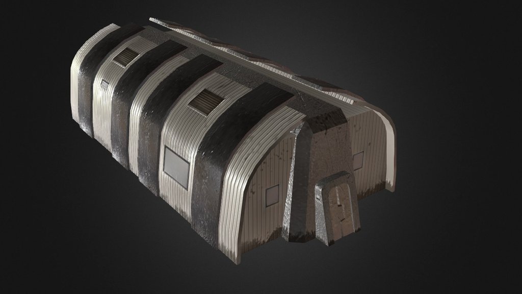 Barrack Building - 3D model by TheDeer [9b1b043] - Sketchfab
