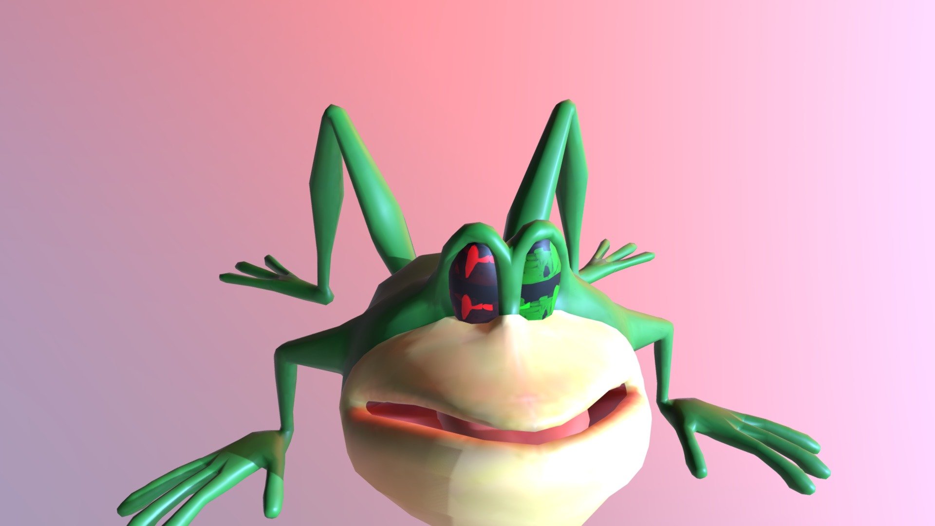 Michigan J. Frog (pose #2) - 3D model by Michigan J Frog ...