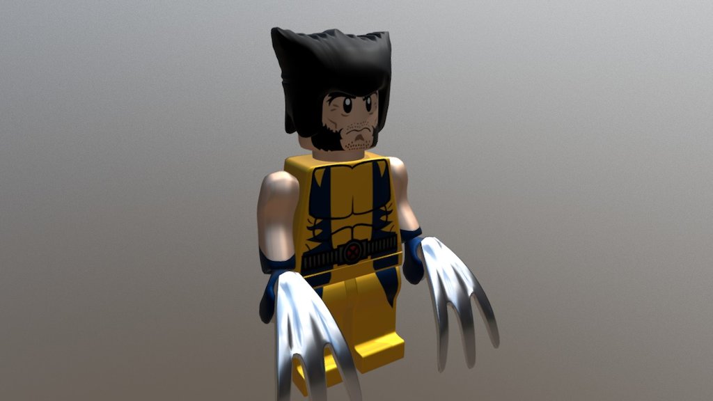 LEGO Wolverine - 3D model by Victor Valls (@victor.valls.2016) [9b20494 ...