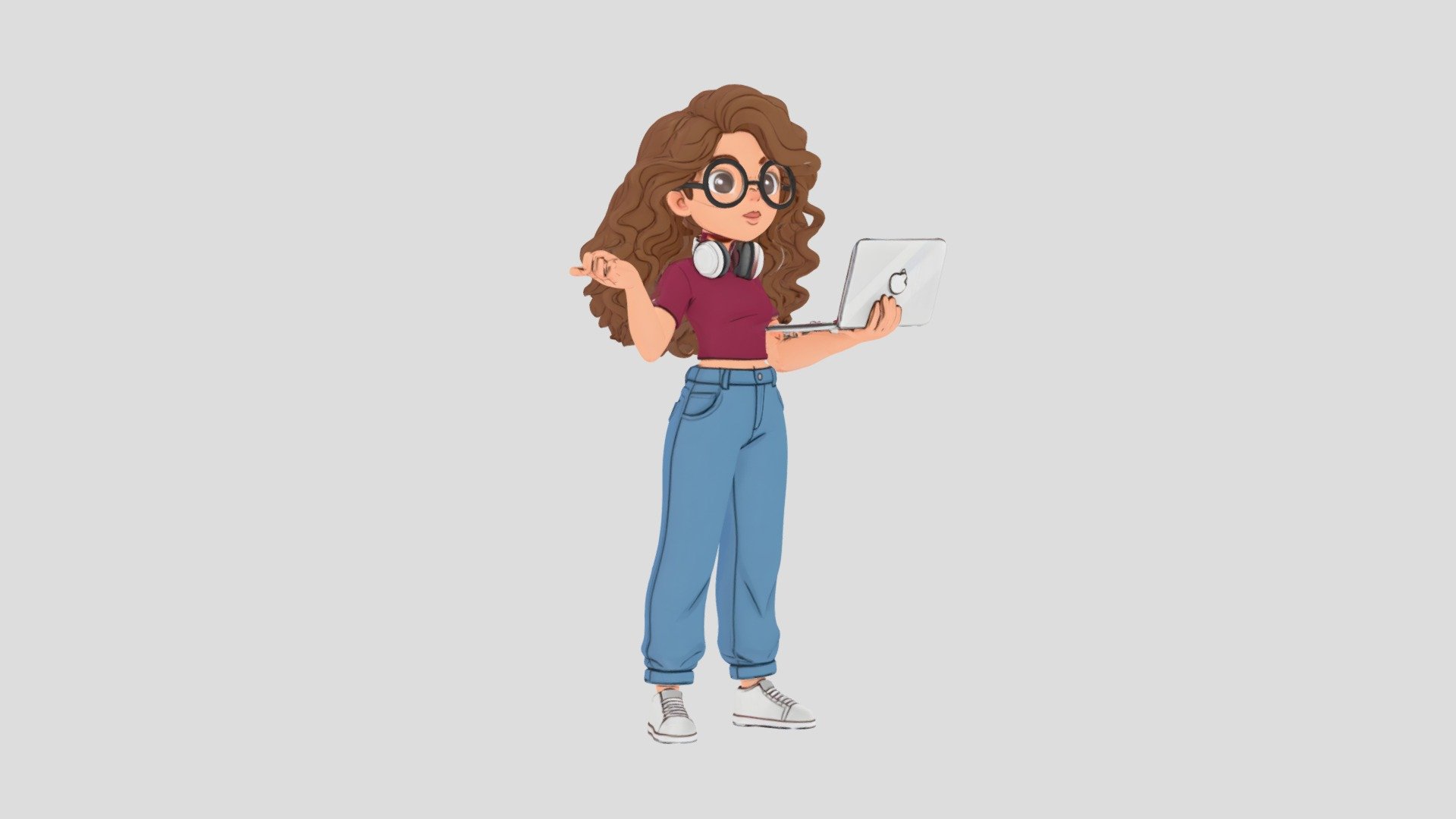 Tech Whiz Gal - Download Free 3D model by itsnityasingh [9b223c5 ...
