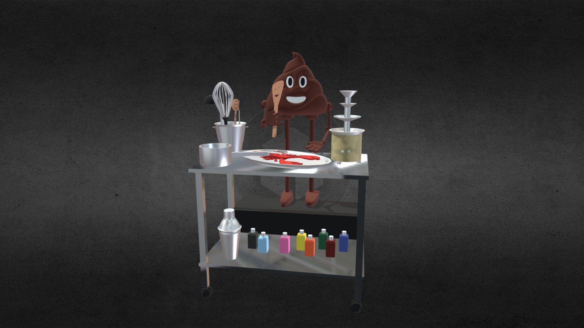 M.Caca-Petite Cuisine - 3D model by SeleneBleue [9b22fca] - Sketchfab