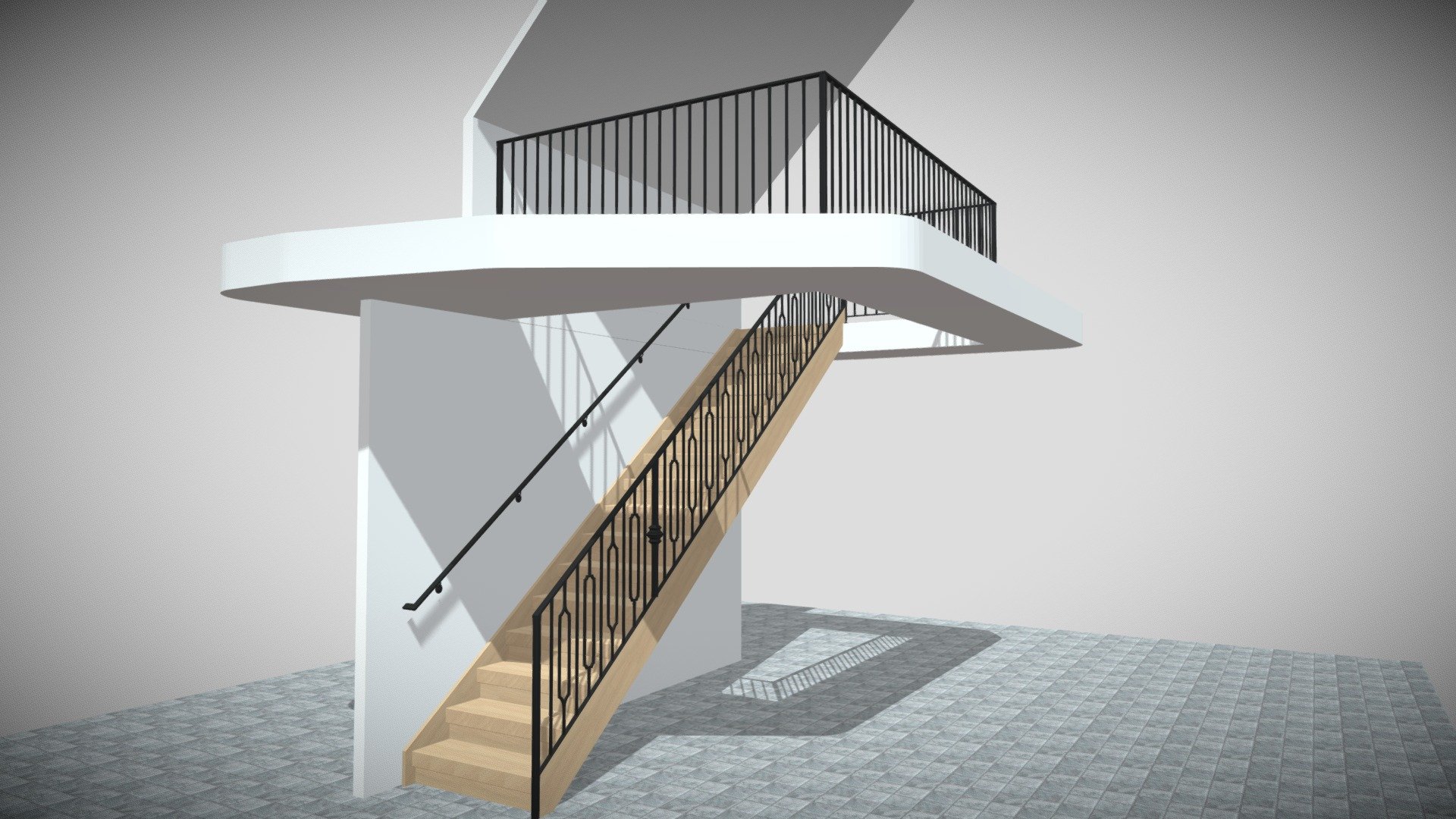 default - 3D model by 3D Software for Stair Design and Production ...