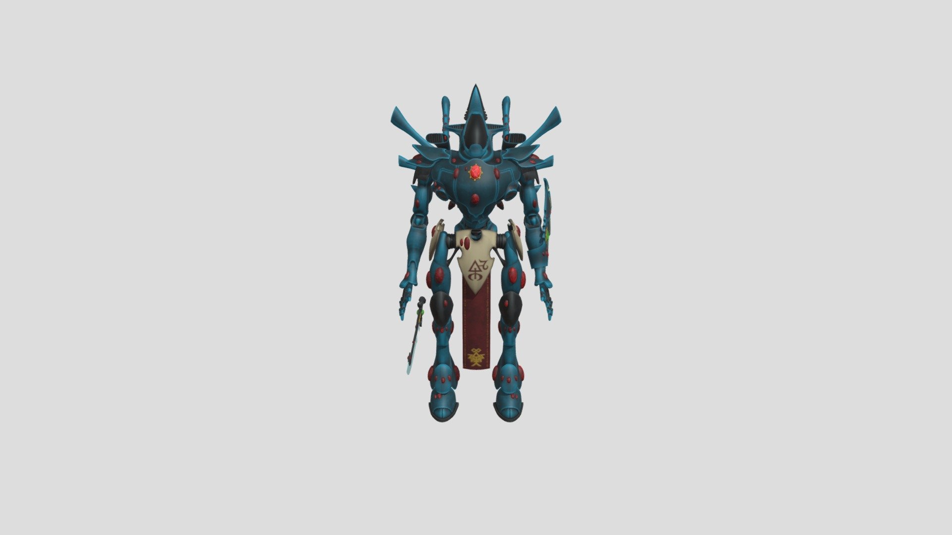 Aeldari Wraithknight - 3D model by Elator (@elatorulian) [9b2598e ...