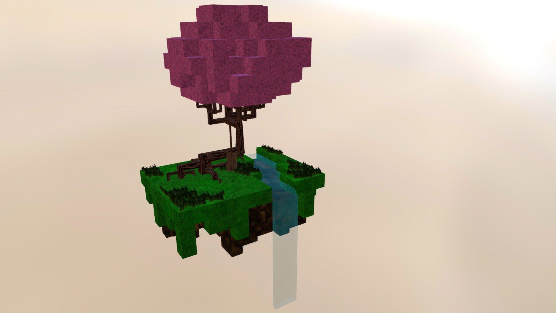Floating Island of Cubes - 3D model by Natascha Larsen (@NataschaLarsen ...