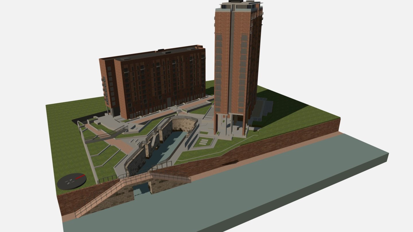 Wilburn Wharf, Manchester - Download Free 3D model by ipglobal [9b2adb4 ...