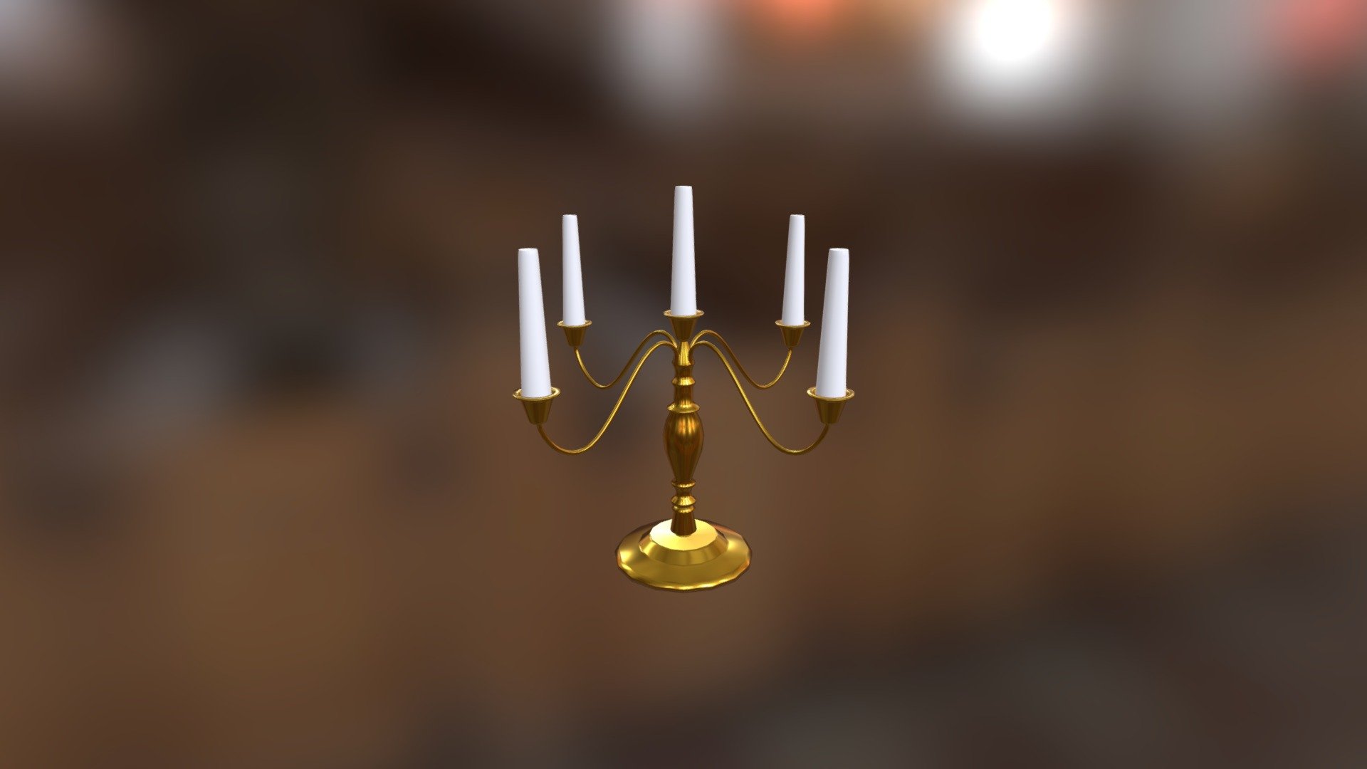 Candle Stick 3D Model - 3D model by nd-creative (@ndcreative) [9b2ede2 ...