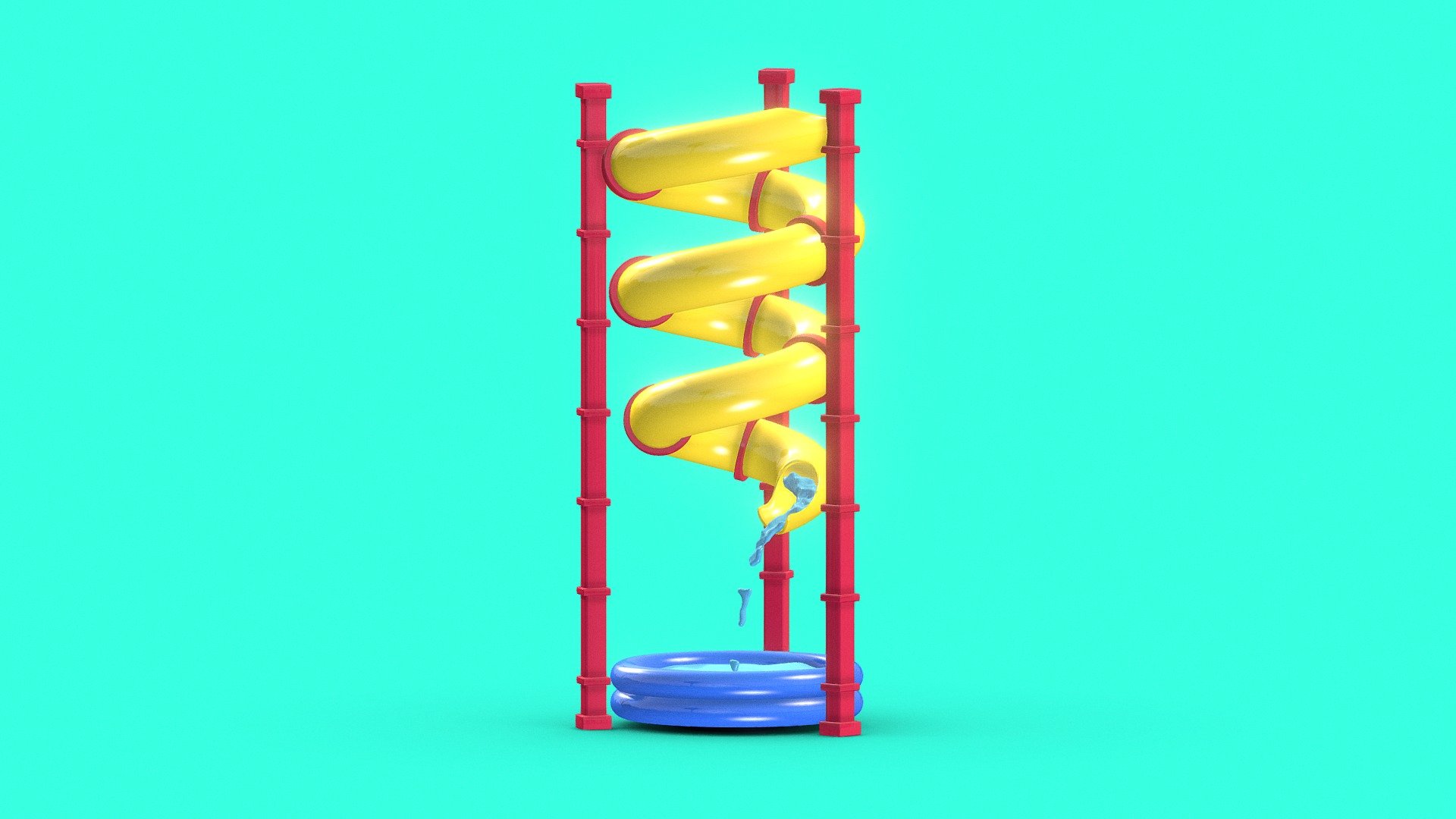 POOLSLIDE - Download Free 3D model by Leo Isidro (@leo.isidro3 ...