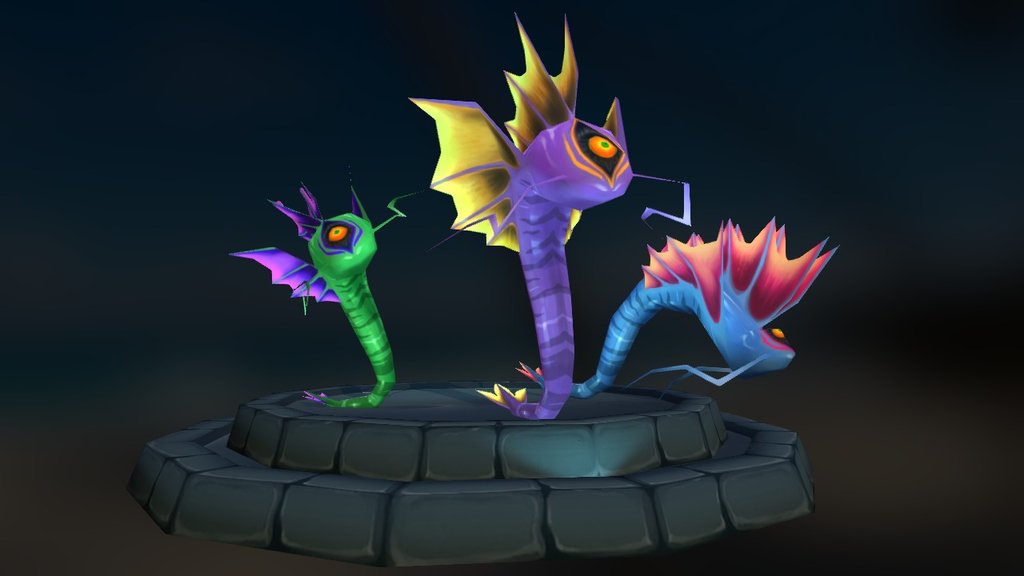 One-Eyed Eels - 3D model by Nightspade [9b31985] - Sketchfab