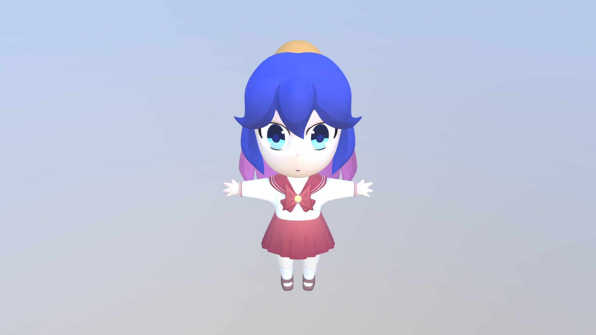 Chibi Anime - 3D model by PHONOMIA [9b32c7f] - Sketchfab