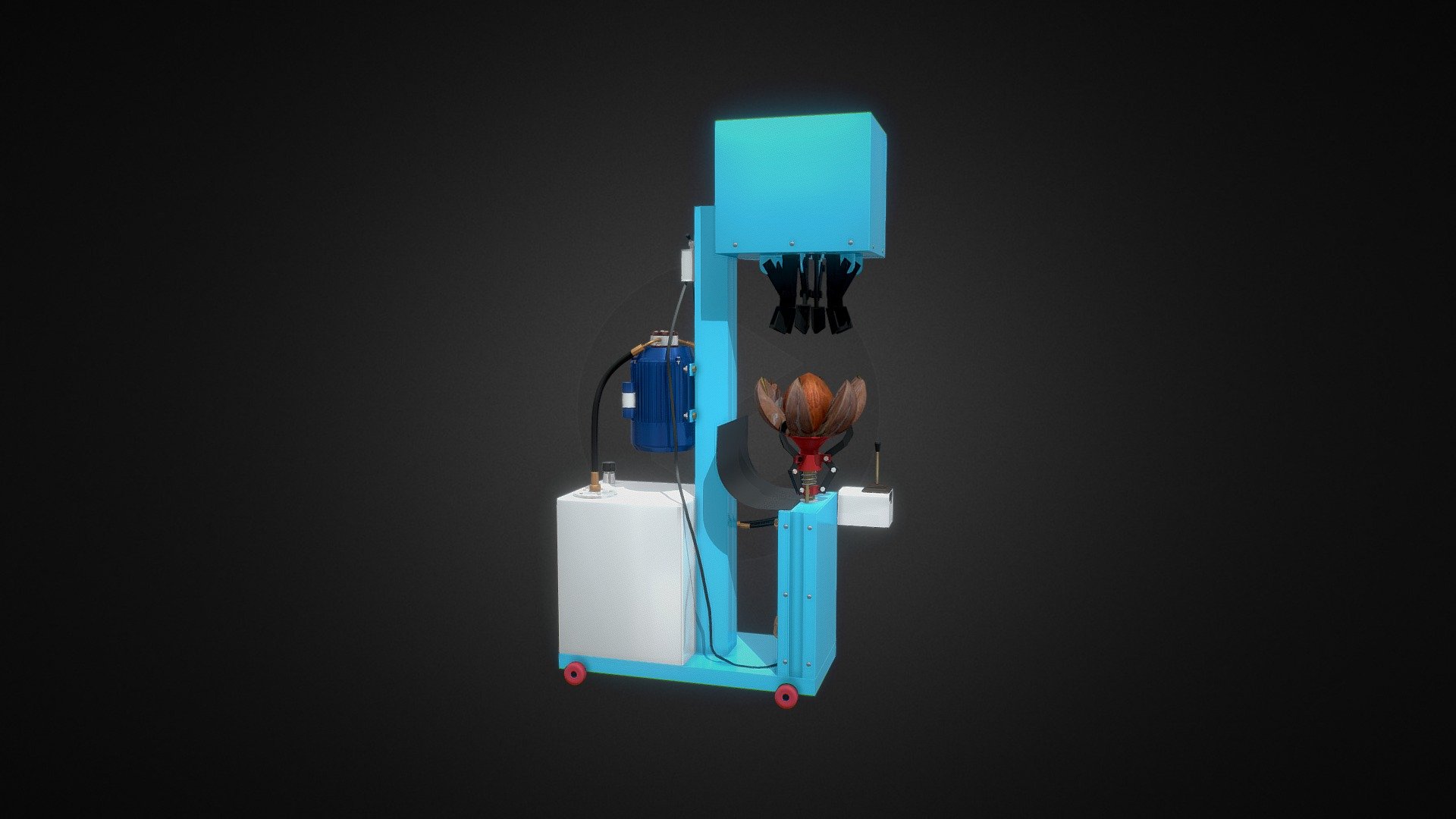 Coconut Husk Peeler Machine - 3D Product Visual - Download Free 3D ...