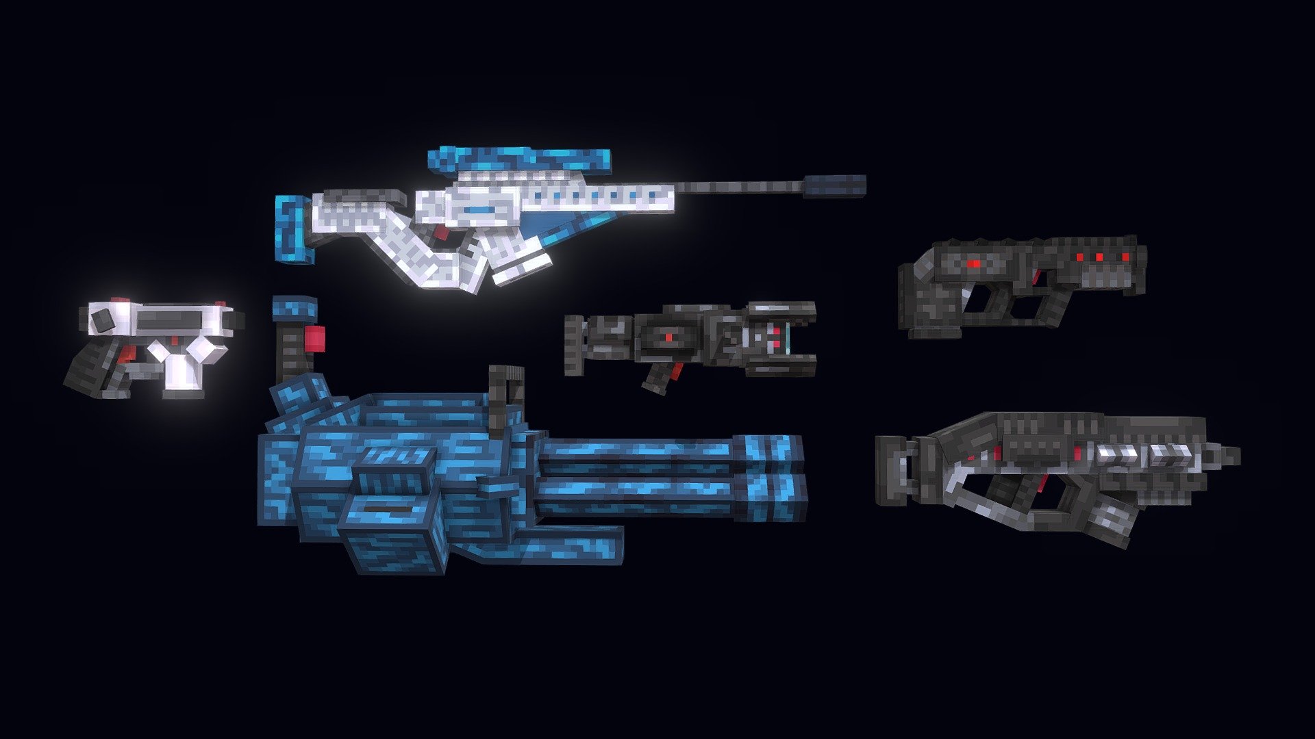 Sci-fi Weapons Pack - 3D model by Milo (@FMilo2110) [9b33b8f] - Sketchfab