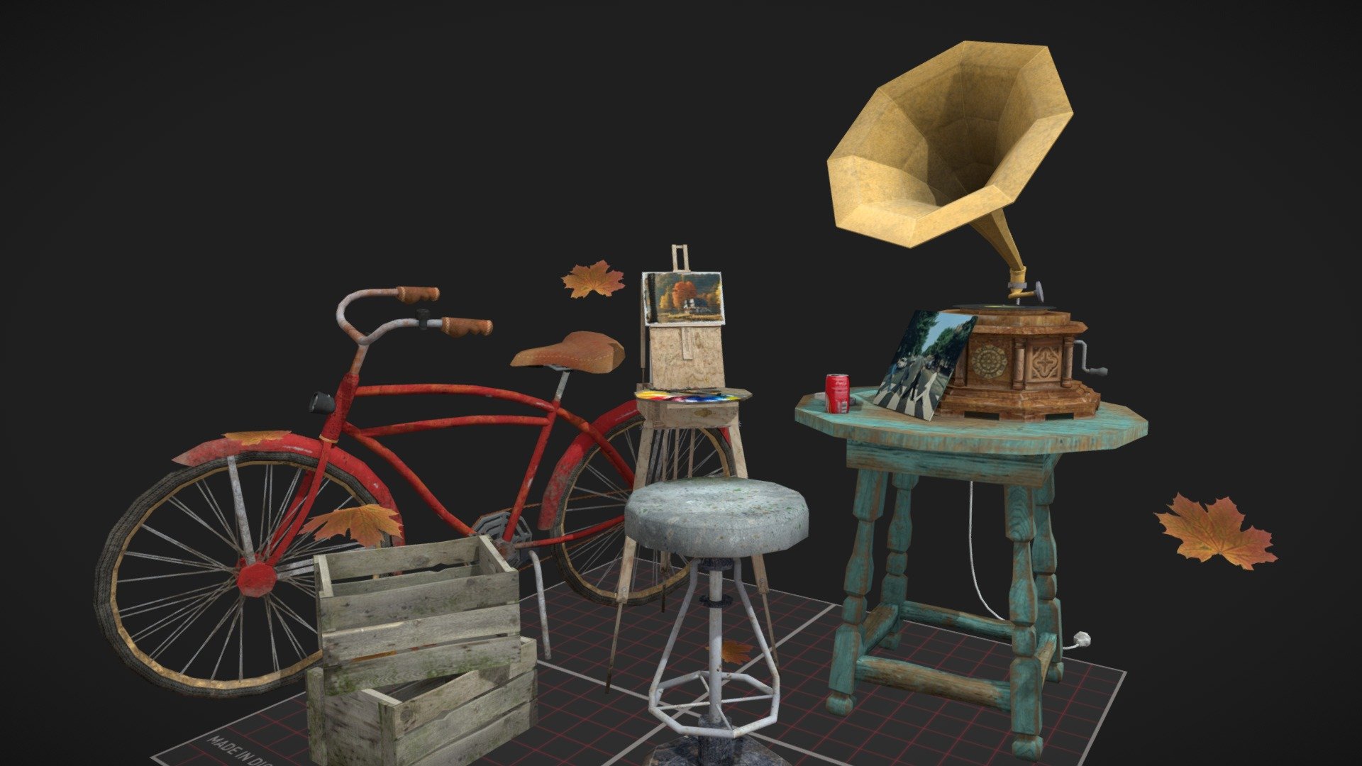 DAE 5 Finished props - Forest loner - 3D model by Milo Vandenaweele ...
