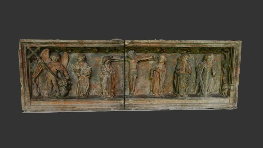 Altar Panel with Crucifixion Group - 44.36 - Download Free 3D model by ...