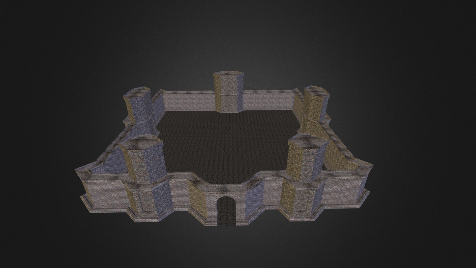 Fortress - 3D model by Kerbecs [9b38bc6] - Sketchfab