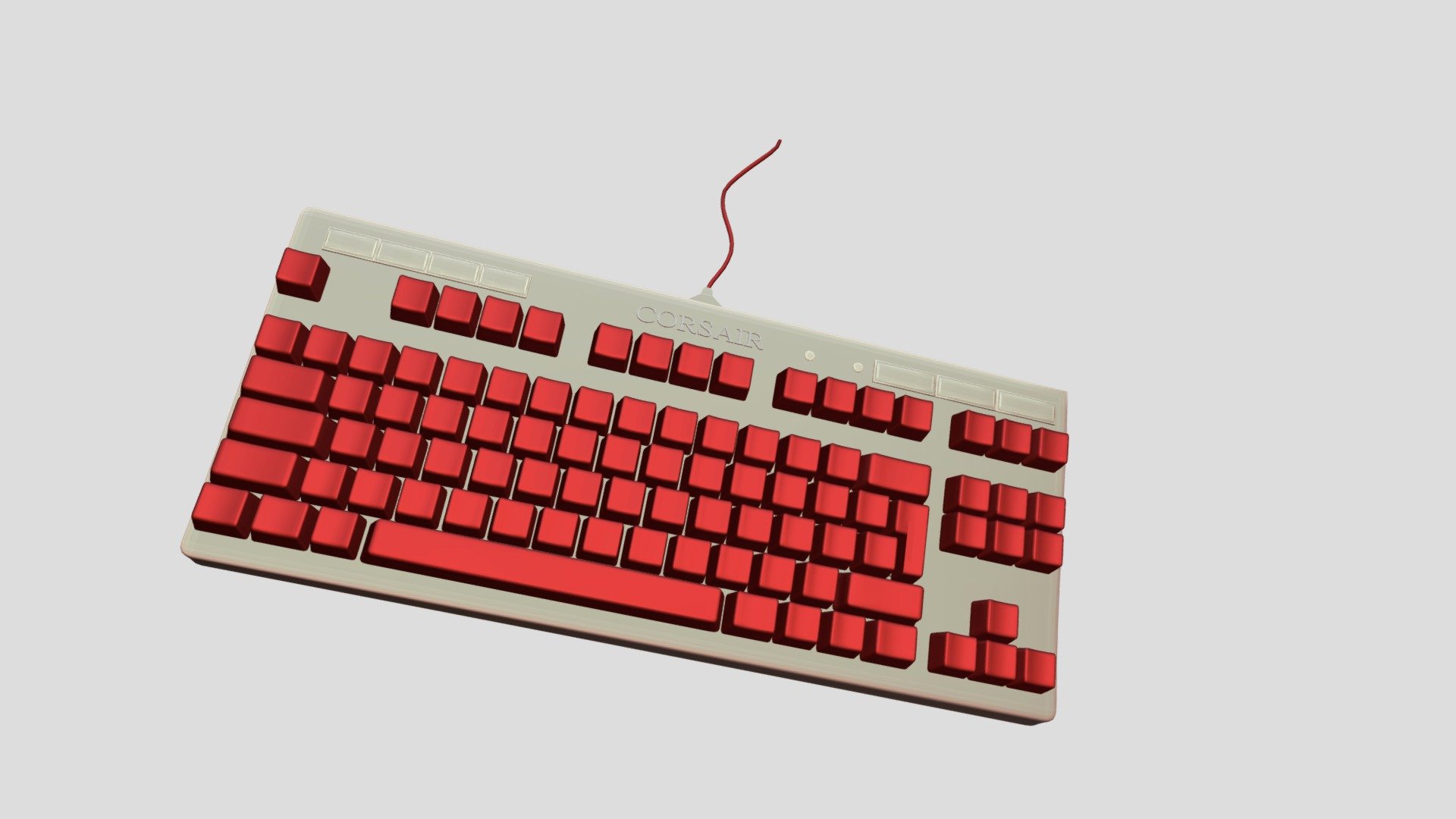 Keyboard - 3D model by Harrison Sikora (@harrisonsikora) [9b3991f ...