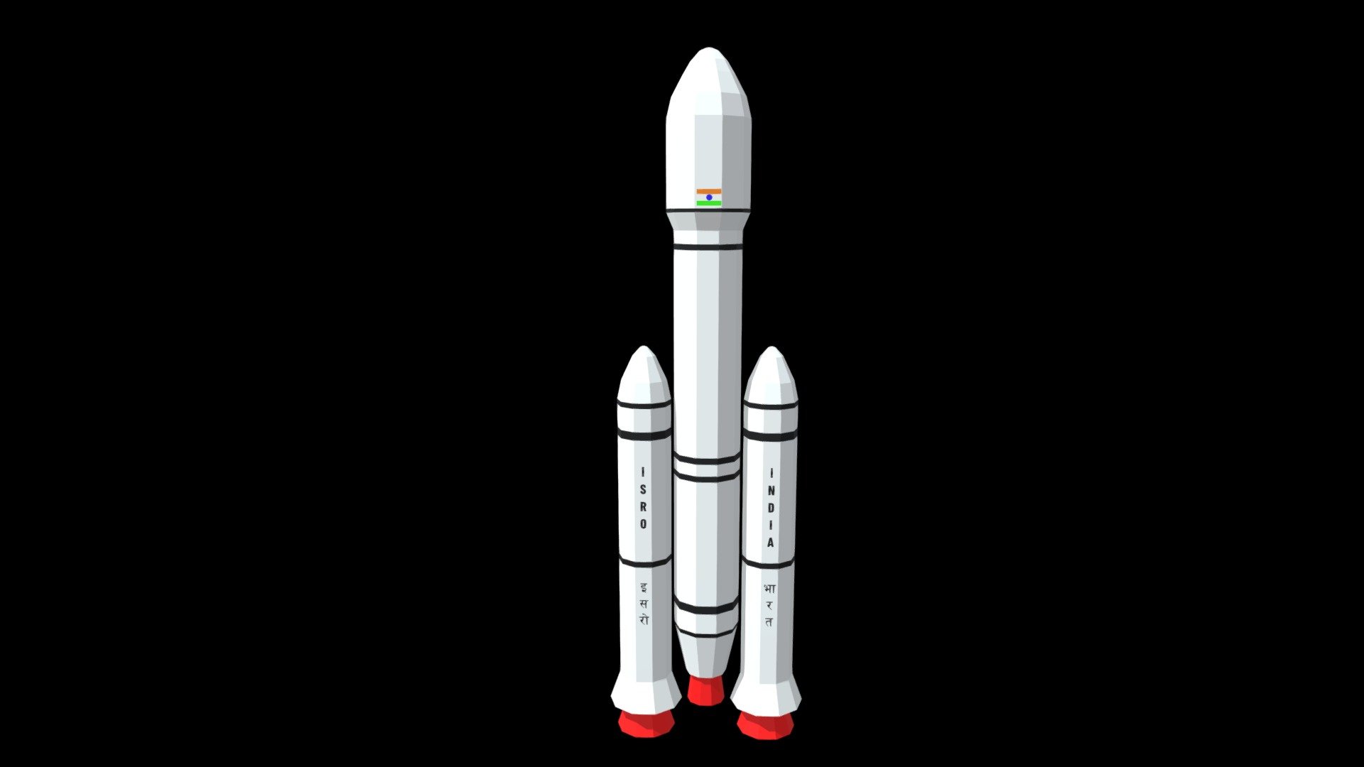 GSLV MK III - Download Free 3D model by DURVESH S (@durvesh123) [9b39ee9] - Sketchfab