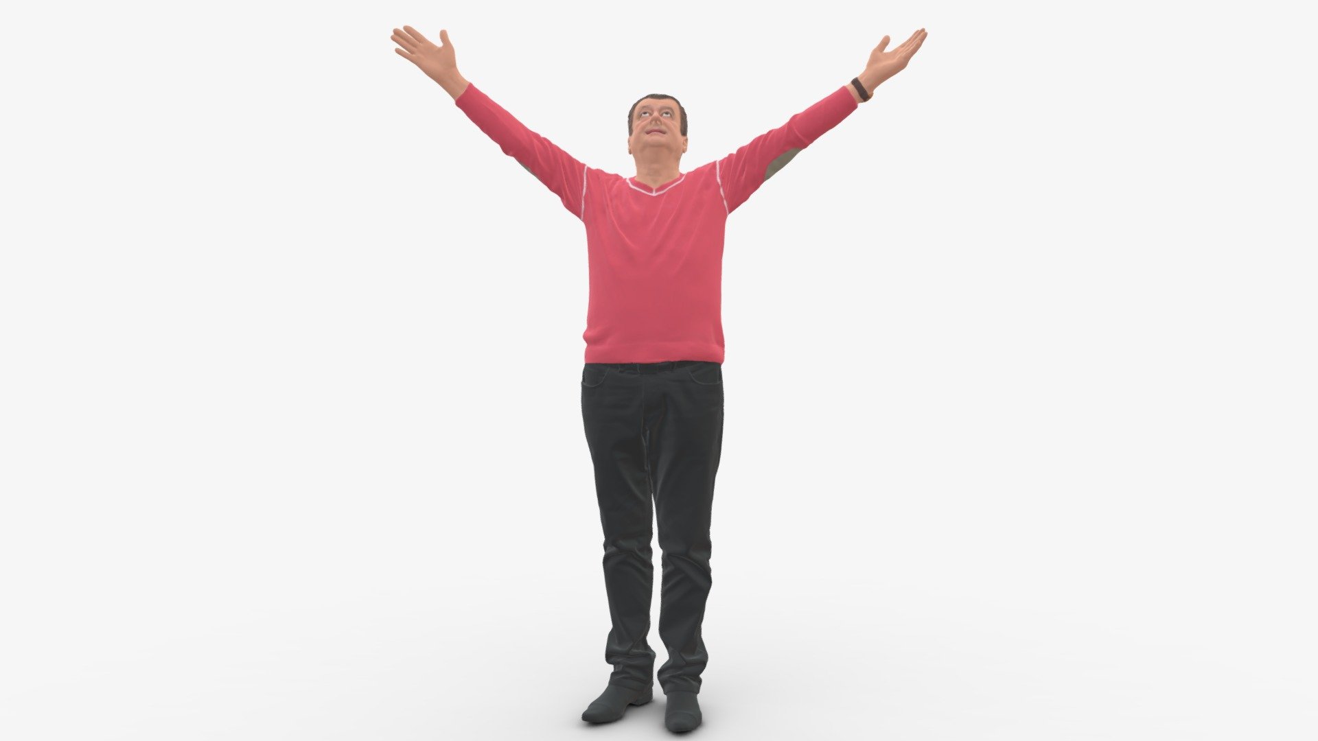 Man in pink sweater 0257 - Buy Royalty Free 3D model by 3DFarm [9b3aff8 ...