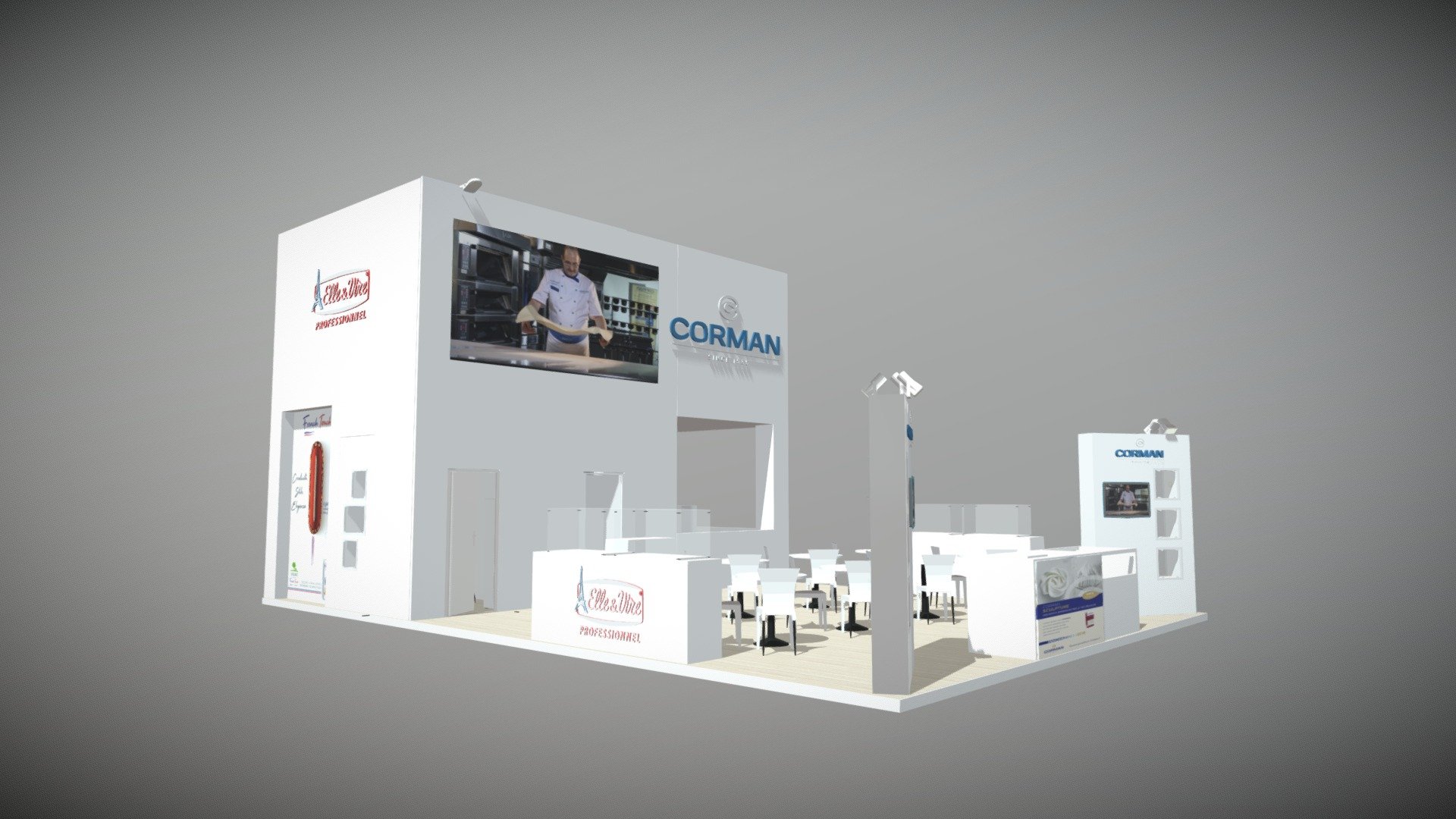 Corman Stand SIGEP 2019 - 3D model by Air de Créativité ...