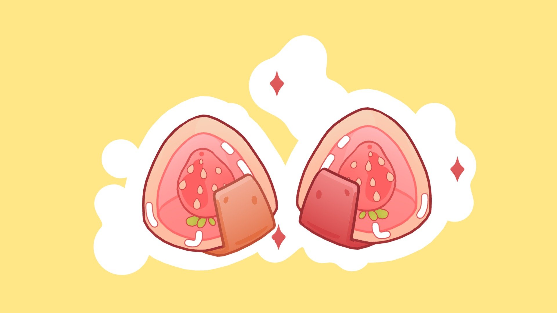 unlit Cute Onigiri - Buy Royalty Free 3D model by Stylized Box ...