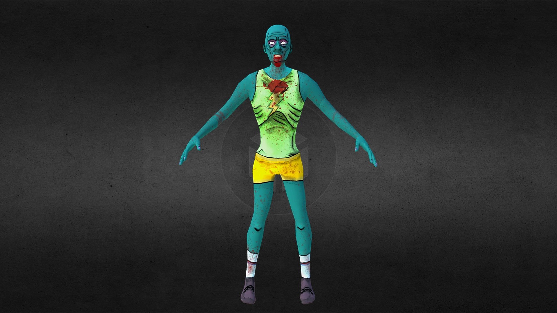 Sprinter Zombie - 3D model by Alex Dunning (@thedarkpoof) [9b3f3b6 ...